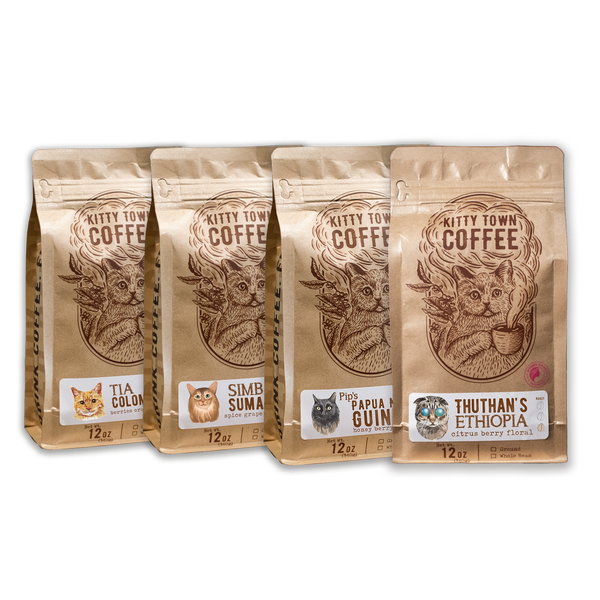 Kitty Town Coffee Single Origin 4 Bag Sampler