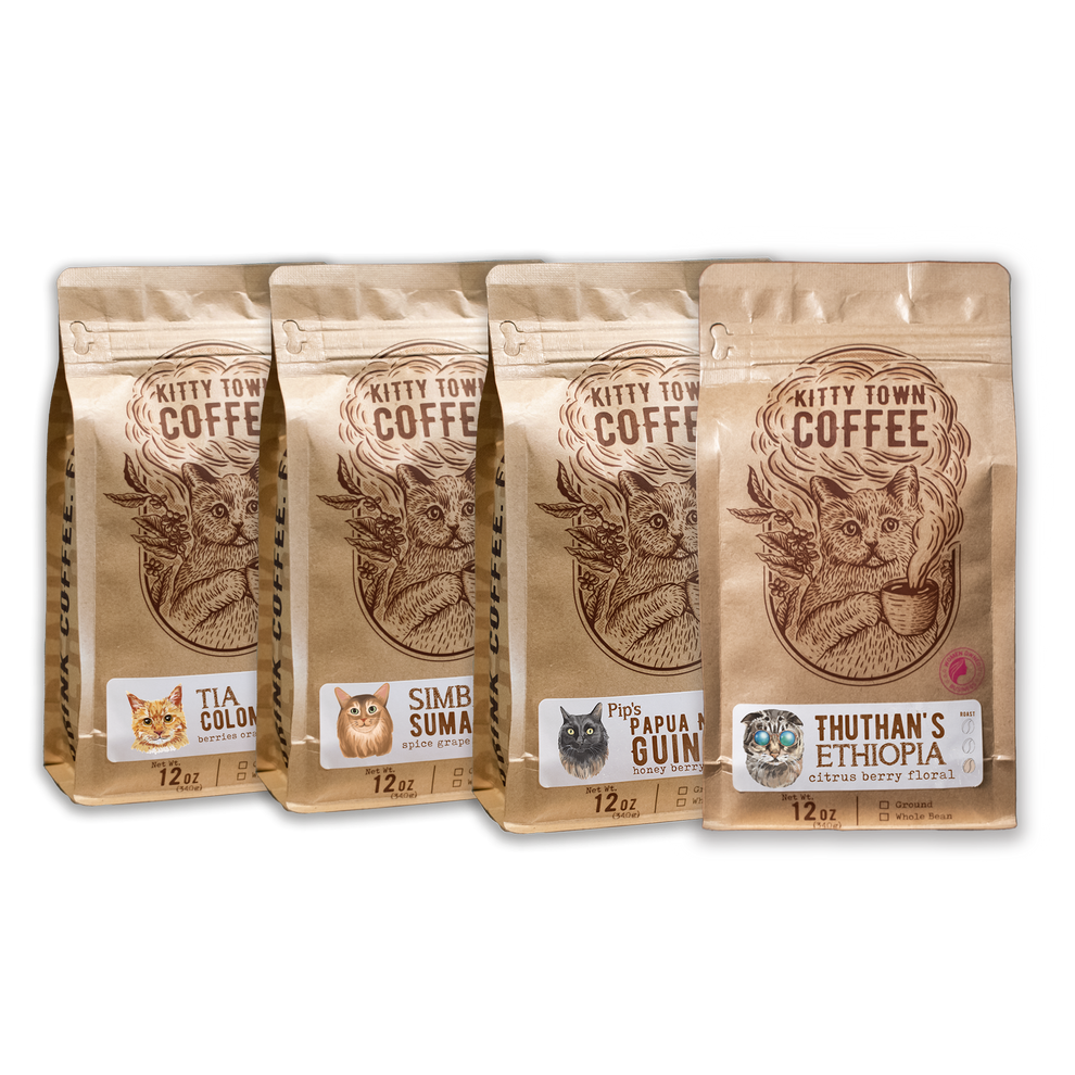 Kitty Town Coffee Single Origin 4 Bag Sampler